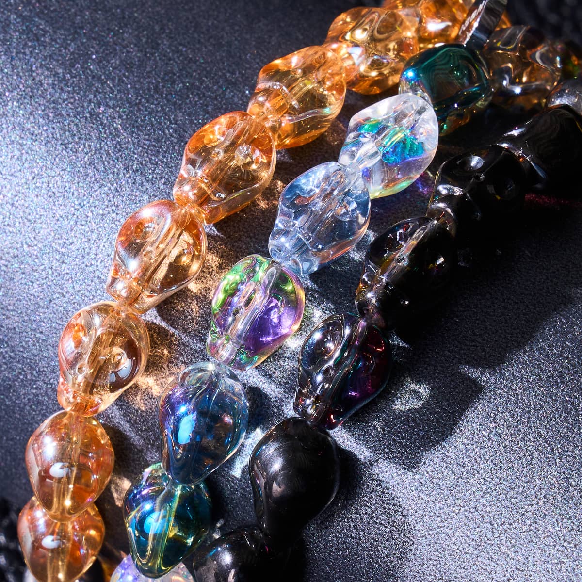 Rainbow Amulet | Crystal Skull Bracelet – NOGU United Kingdom