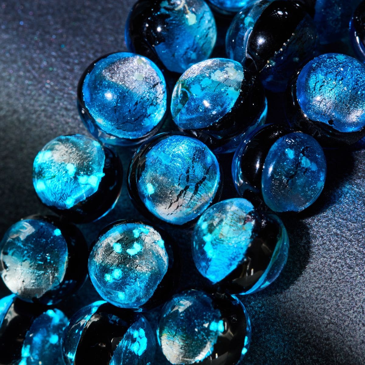 Blue Eclipse | .925 Sterling Silver | Lunar Glass Bracelet – NOGU ...