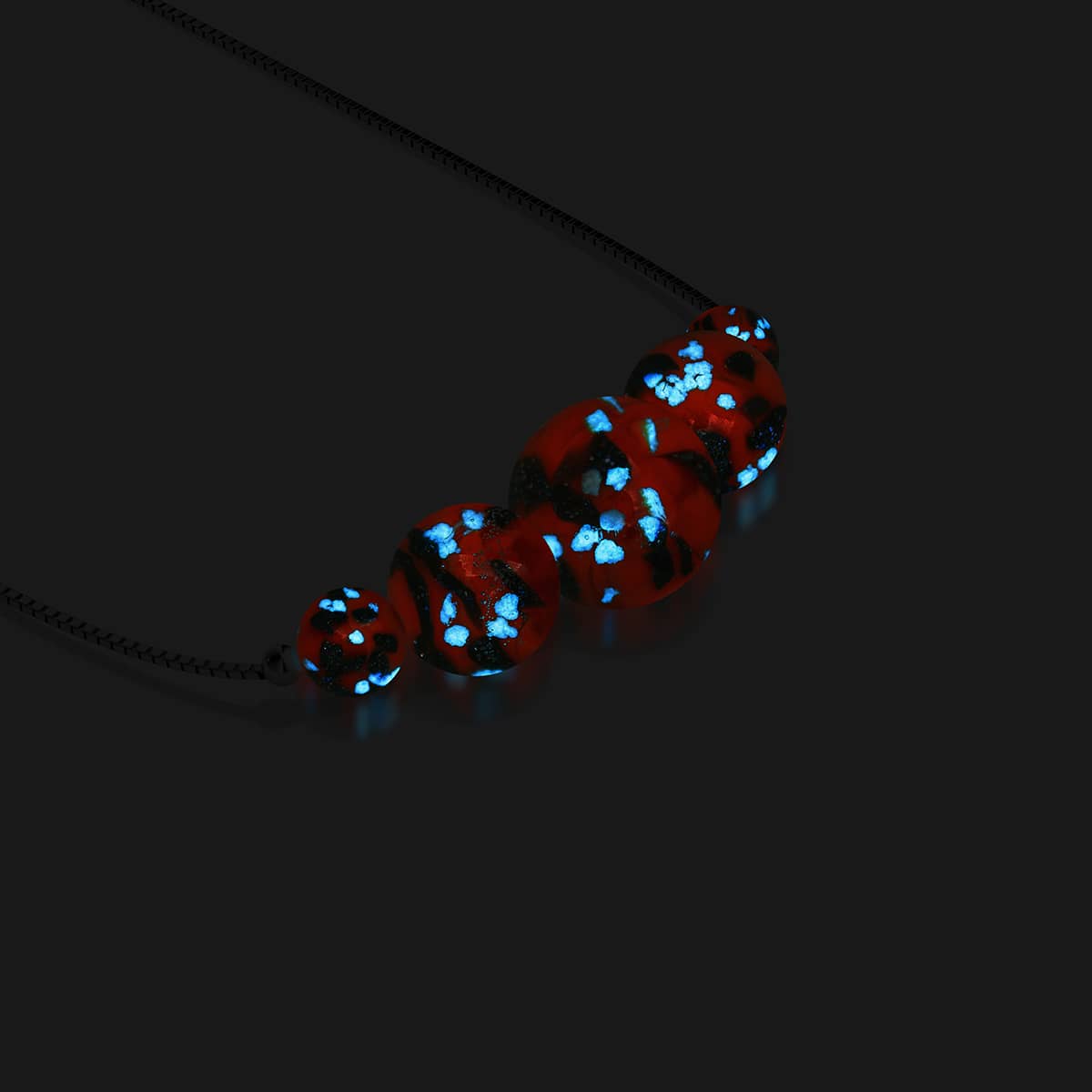 Glowing Ember | .925 Sterling Silver | Firefly Glass Infinity Clasp Ne ...